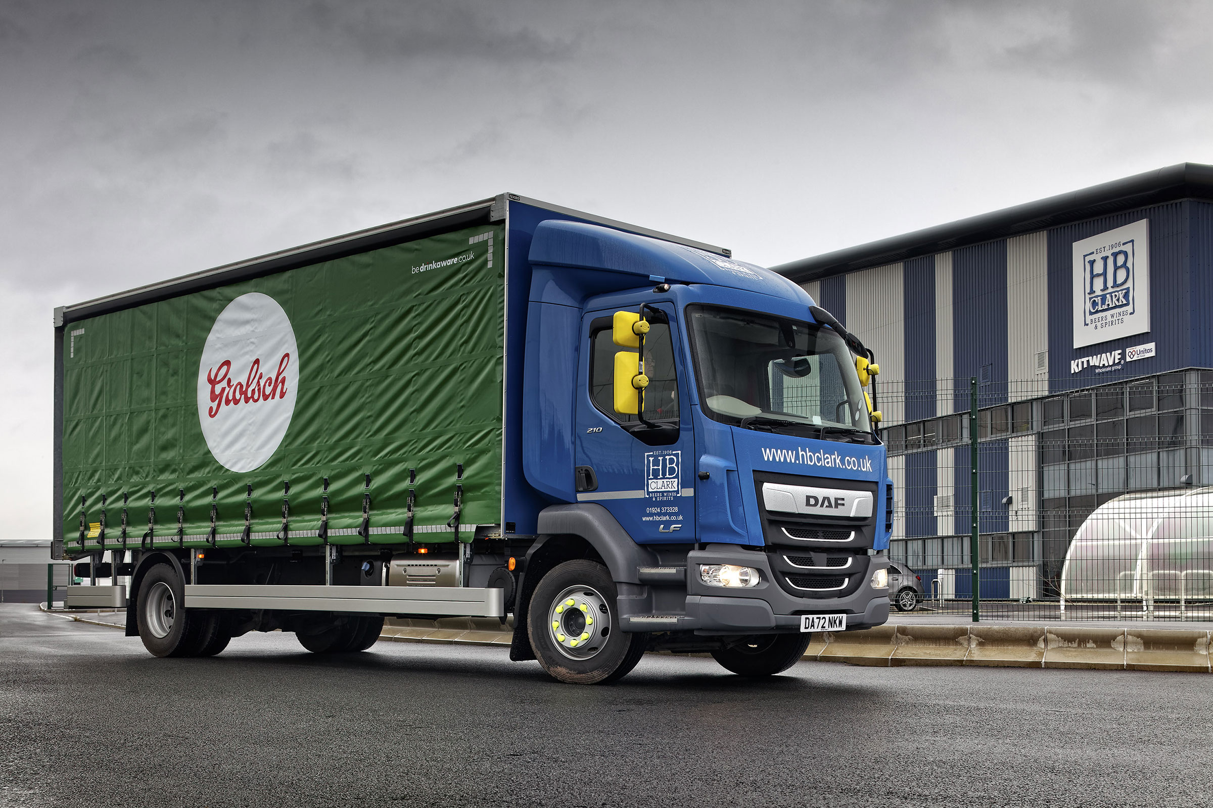 New DAF XF tractor and three DAF LF curtainsiders for H B Clark - Trucking