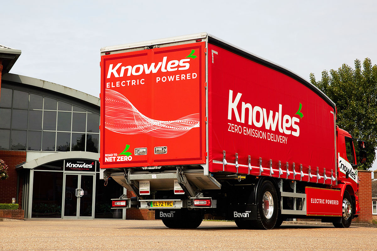 Knowles gets its first electric truck - Trucking