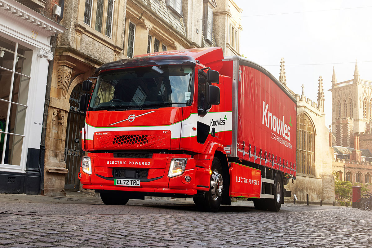 Knowles gets its first electric truck - Trucking
