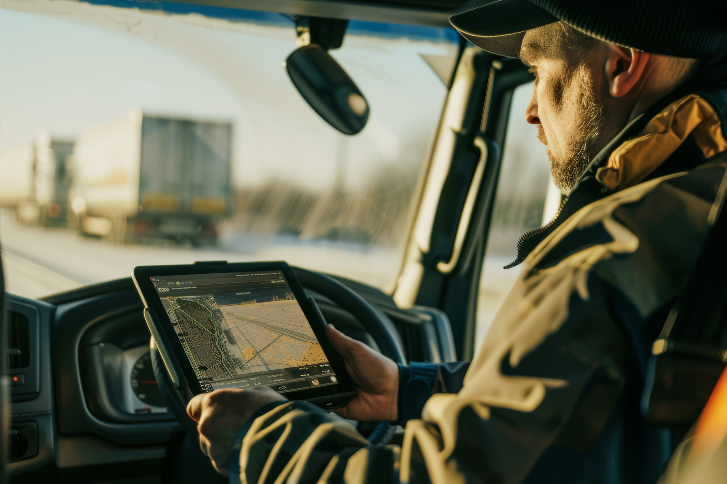 How has technology impacted truck drivers in the UK, and what future ...