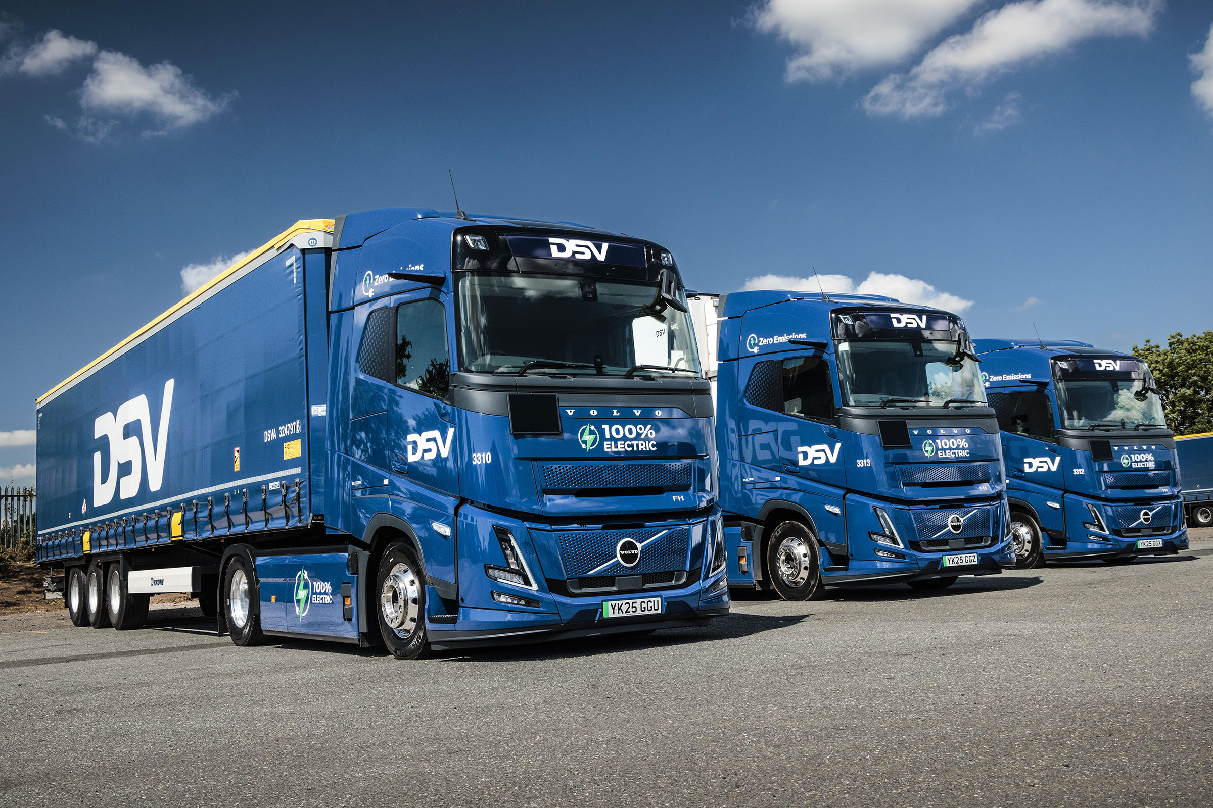 DSV Deploys UK’s First Volvo FH Aero Electric Trucks - Trucking